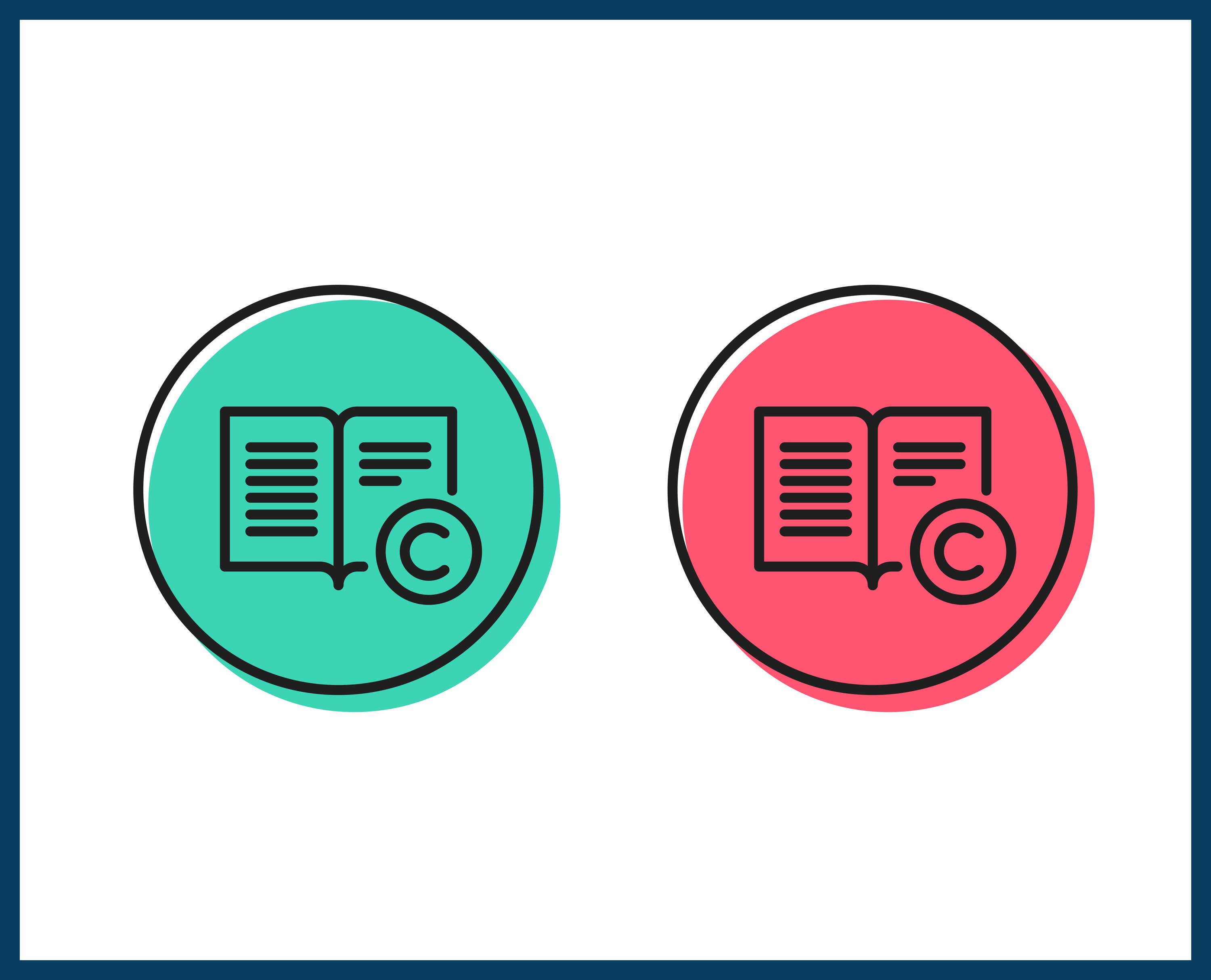 Copyright Line Icon. Copywriting Or Book Sign. Feedback Symbol. | Mark ...